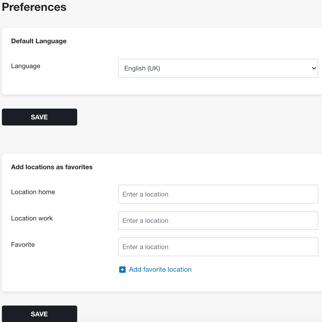 Preferences 🎬 – Lanes & Planes