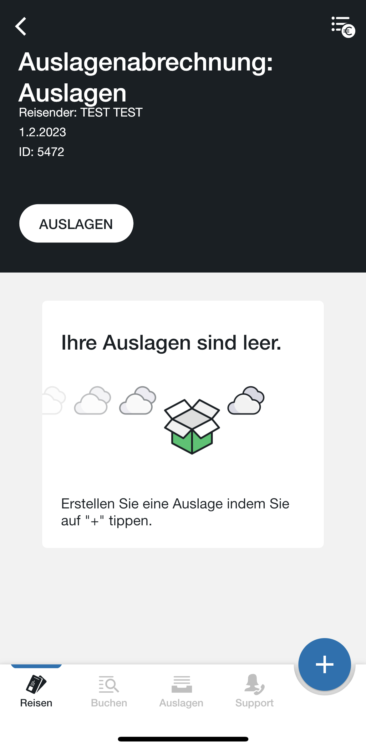 Spesen- und Auslagenabrechnung ohne bestehende Reise (Desktop und ...
